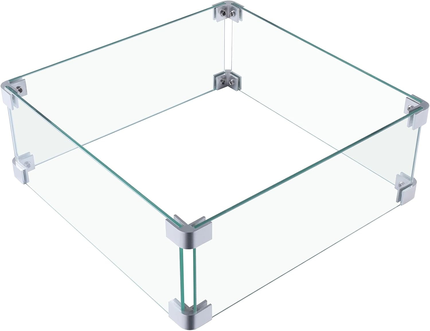 Fire Pit Glass Flame Wind Guard,Thick Tempered Glass FirePit Flame ...