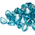 1" Caribbean Blue Lava Rock Fire Glass, 20 lbs - Walmart.com