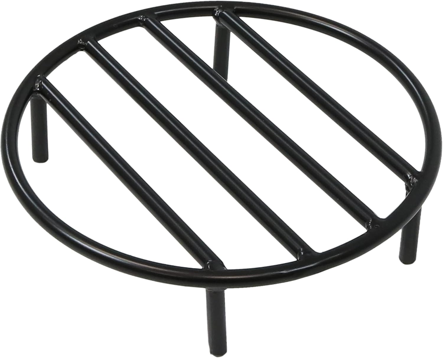 Fire Pit Grate - Heavy-Duty Steel - Round Firewood Grate for Outdoor ...