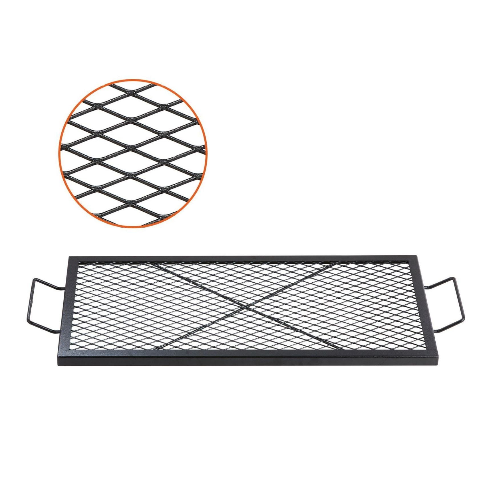 Fire Pit Grill Grate 32 Inch, Heavy Duty Steel Camping BBQ Grid ...