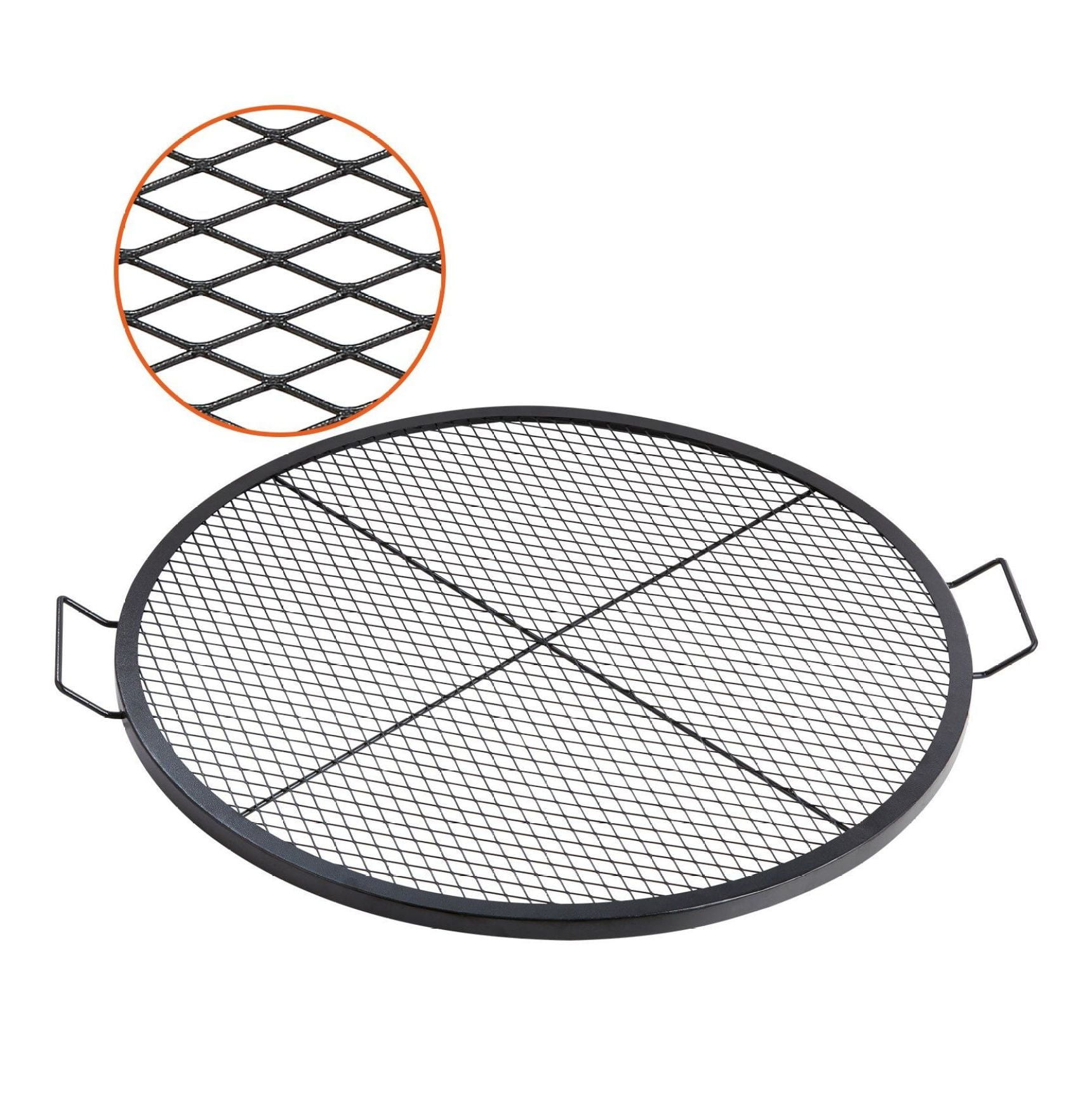 Fire Pit Grill Grate 36 Inch, Round Camping BBQ Grid, Heavy Duty Steel ...