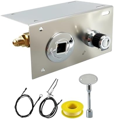 Fire Pit Ignition Kit with Push Button Spark Ignition,1/2" Shut-Off ...