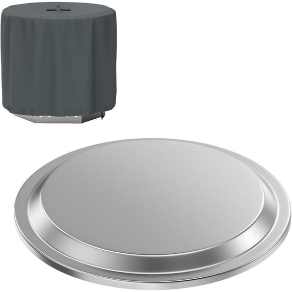Fire Pit Lid with 600D Oxford Fabric Fire Pit Cover for Yukon 27'' Fire ...