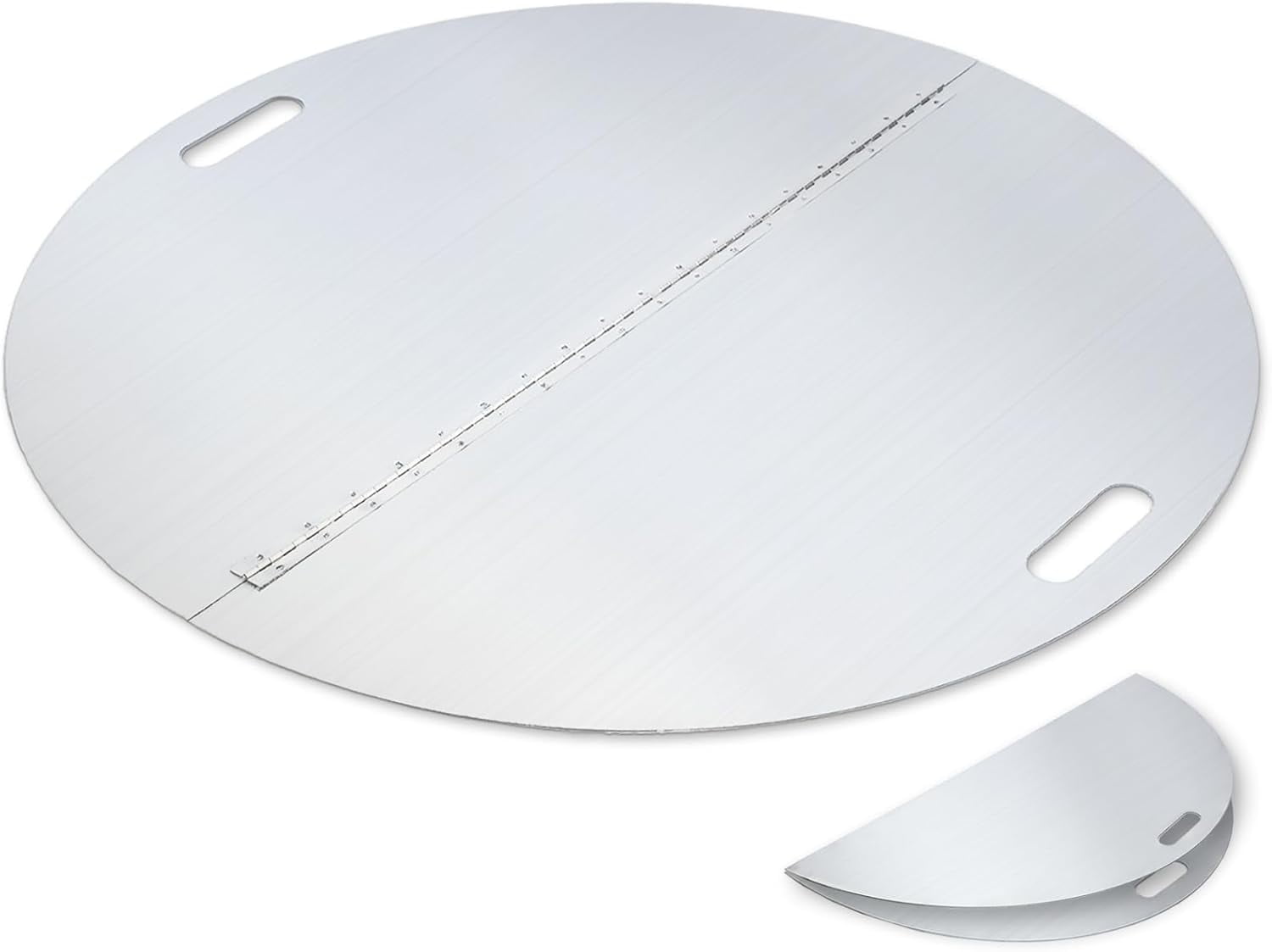 Fire Pit Lid Round 40" Foldable Fire Pit Ring Stainless Steel Fire Pit ...