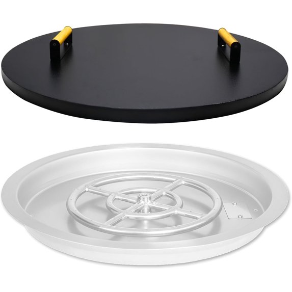 Fire Pit Lid Round - Fire Pit Snuffer Lid 28 inch Diameter & 1.5 mm ...