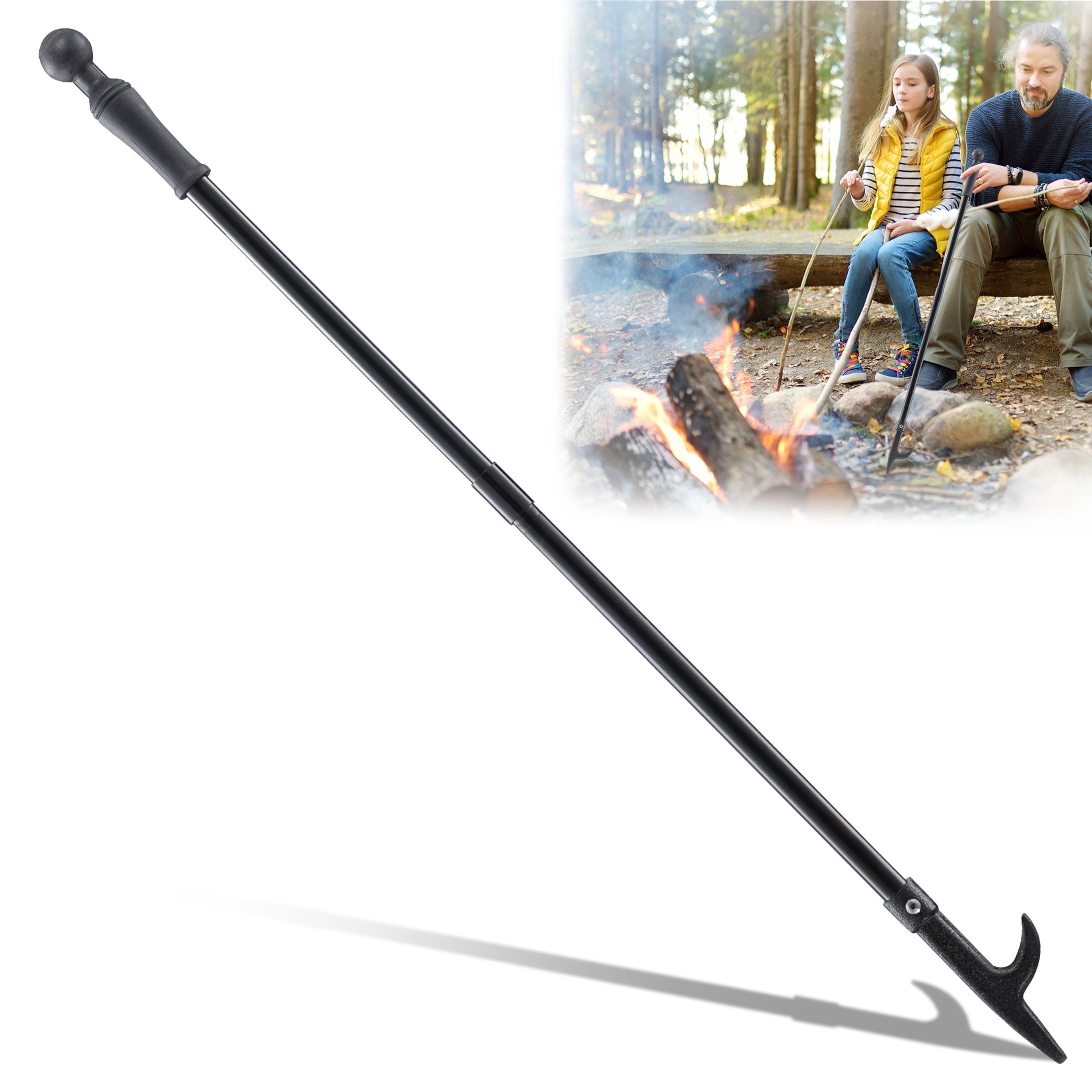 FENHRTVM Fire Place Pocker 30-46Inch Stainless Steel Adjustable Length ...