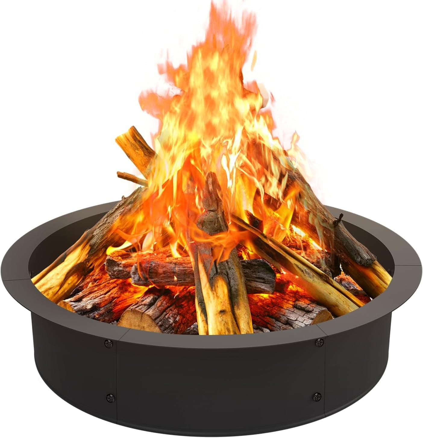 Fire Pit Ring, 33-Inch Outer/30-Inch Inner DIY Fire Pit Insert for ...