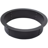 Free Shipping! 30in. Galvanized Round Fire Ring - Walmart.com