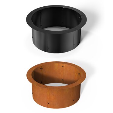 Dewan and Sons 44 in. Square Fire Pit Ring - Durable Iron Outdoor ...