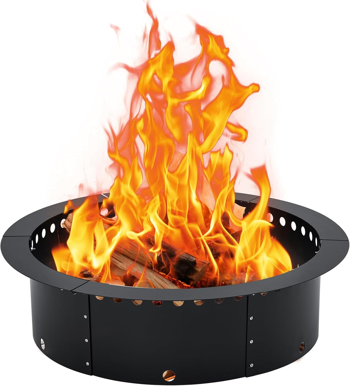Fire Pit Ring Liner, 36 Inch Outer/30 inch Round Fire Pit Insert Liner ...