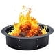 Fire Pit Ring for Outside, Round Fire Pit Ring Insert for Wood Burning ...
