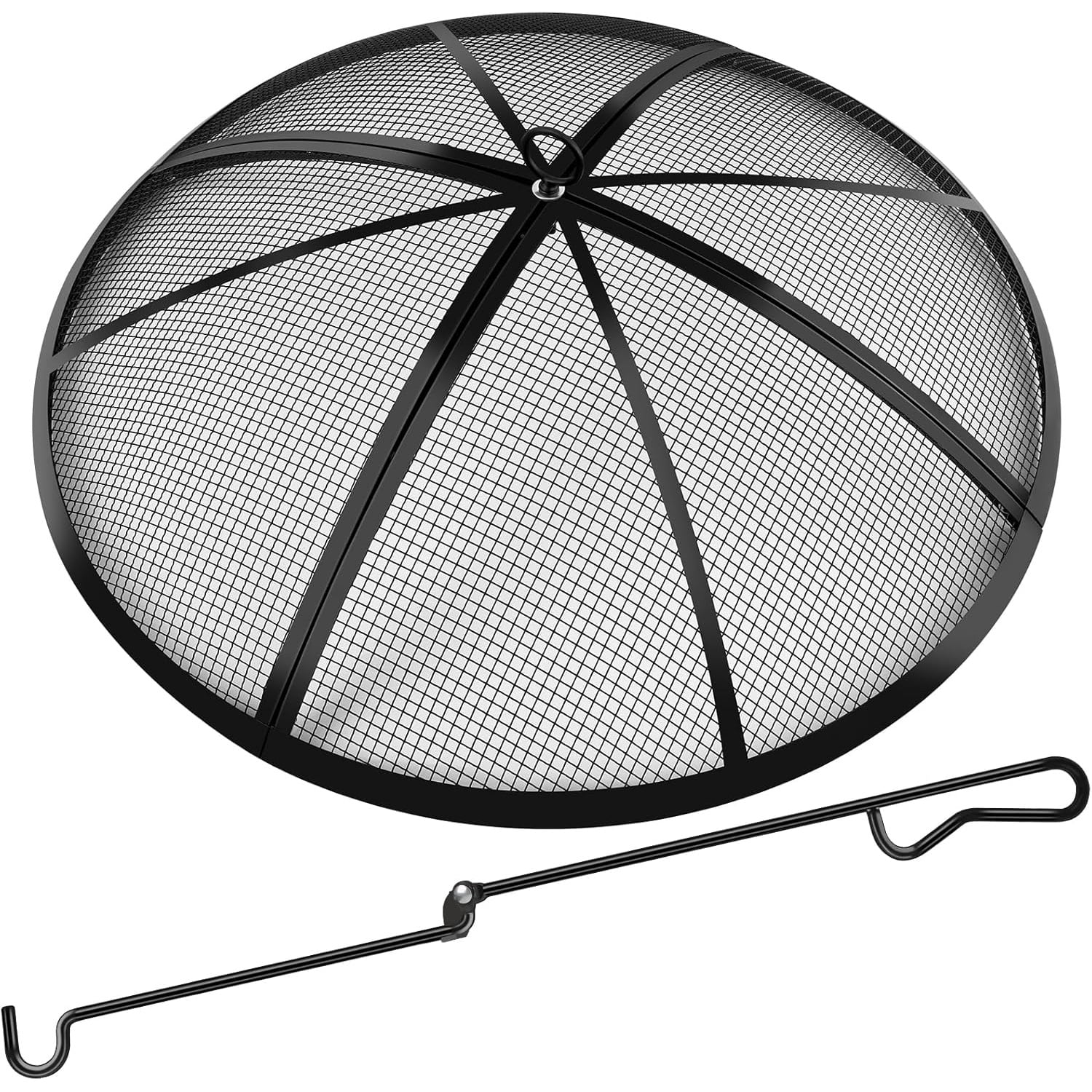 "Fire Pit Spark Screen, Fire Pit Screen 24 Inch Round with Handle ...