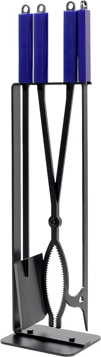 Fire Pit Tools Set with 28" Fire Poker and Log Tongs Shovel,Wrought ...