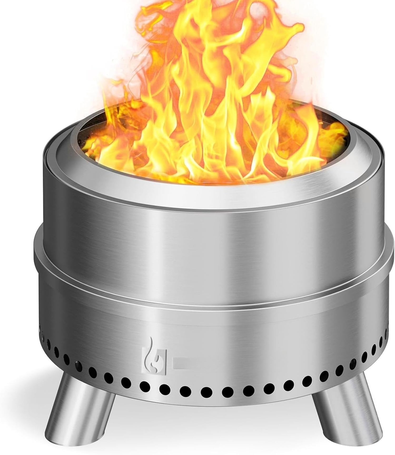 Fire Pit with Bag, 20 Inch Stainless Steel Fire Pits for Outside ...