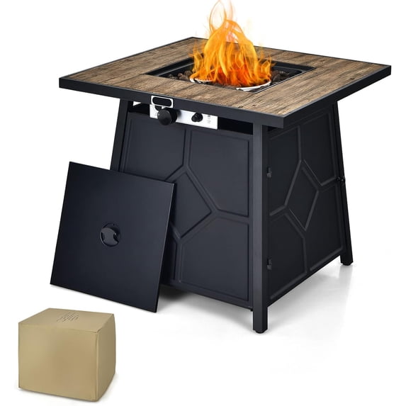 Fire Pits for Outside Outdoor Propane Fire Pit Table, 28” Patio Gas ...