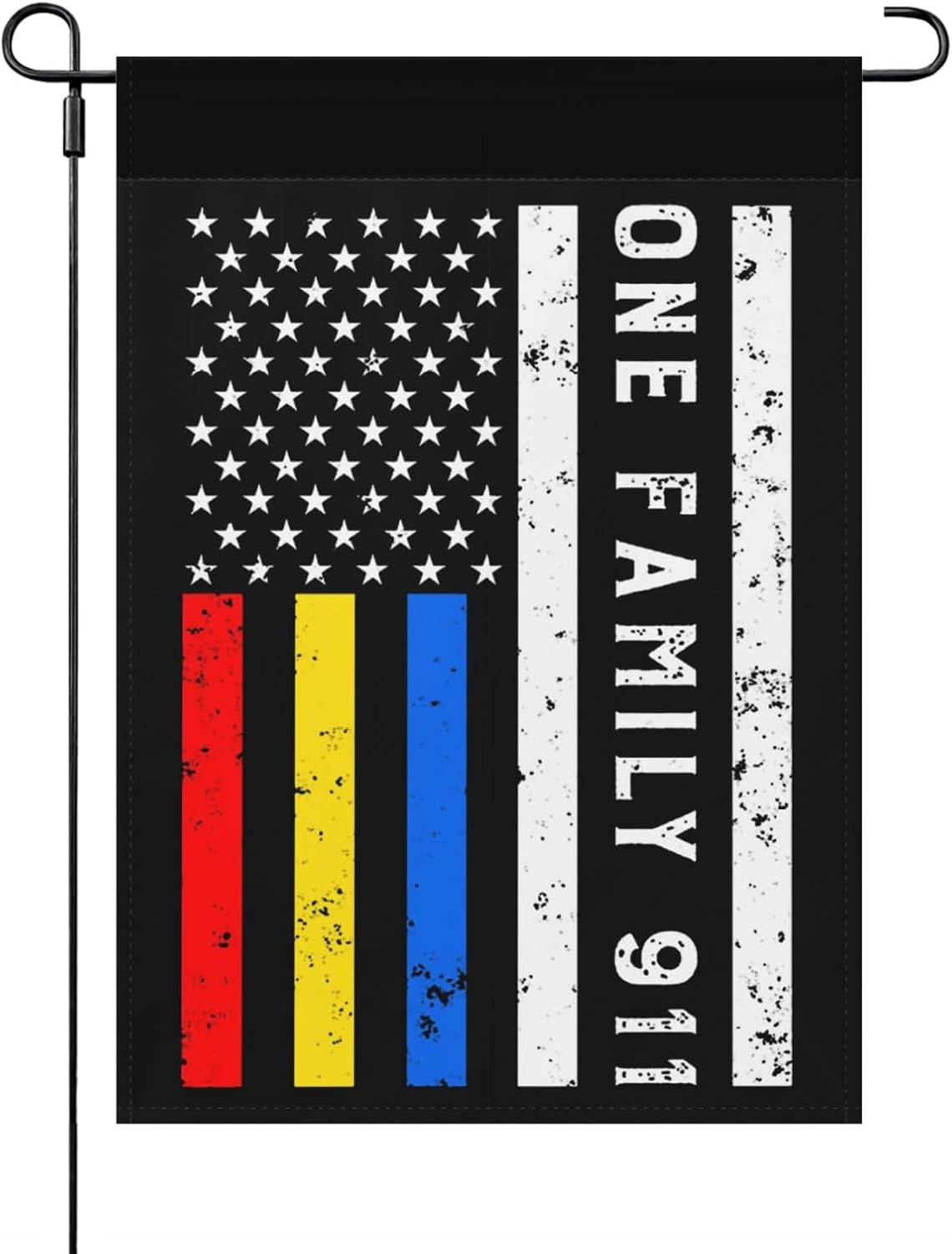 Fire Police Dispatcher 911 Emergency Services Outdoor Flag Double Sided ...