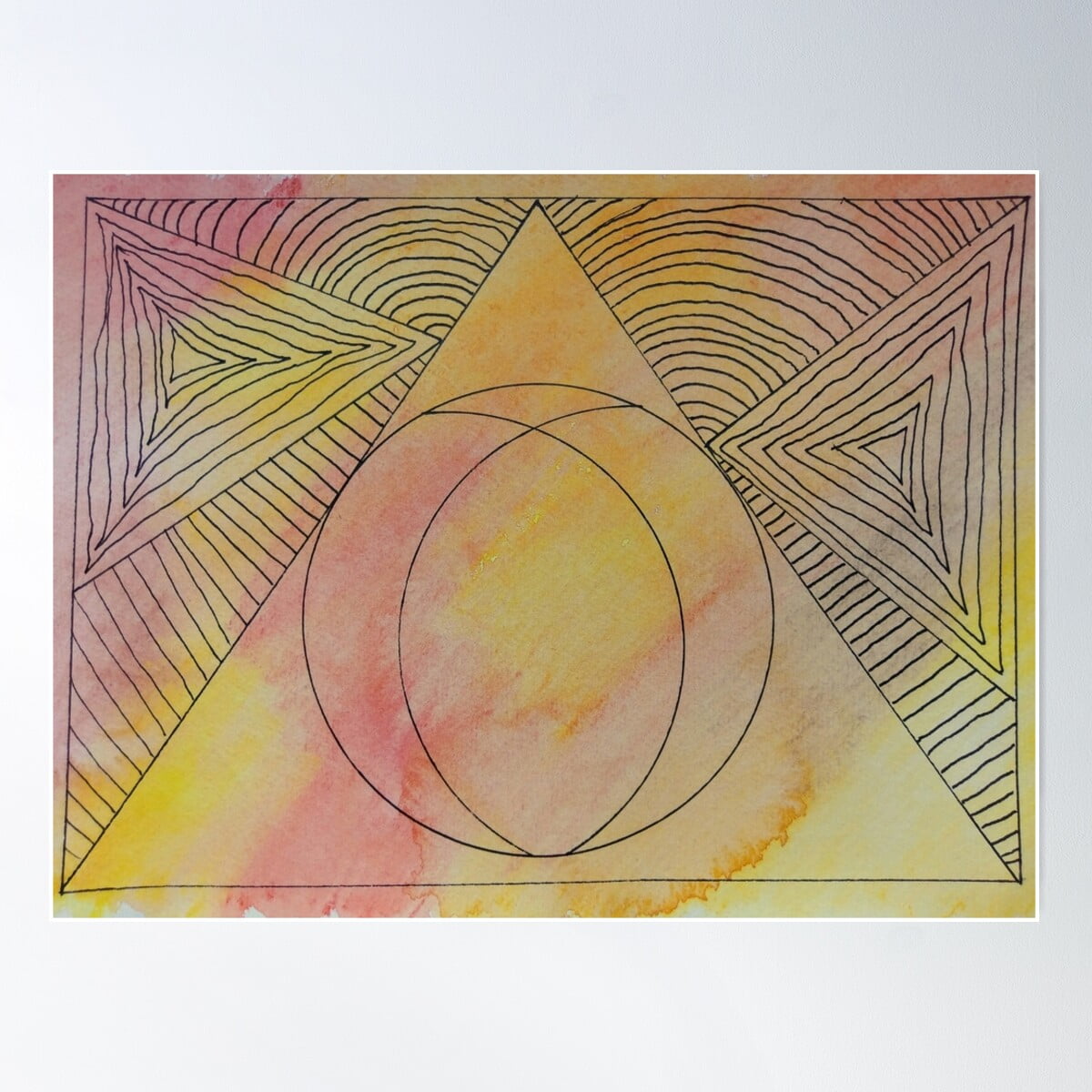 Fire Poster Wall Art, Modern Wall Decor For Living Room Bedroom, 16x24 ...
