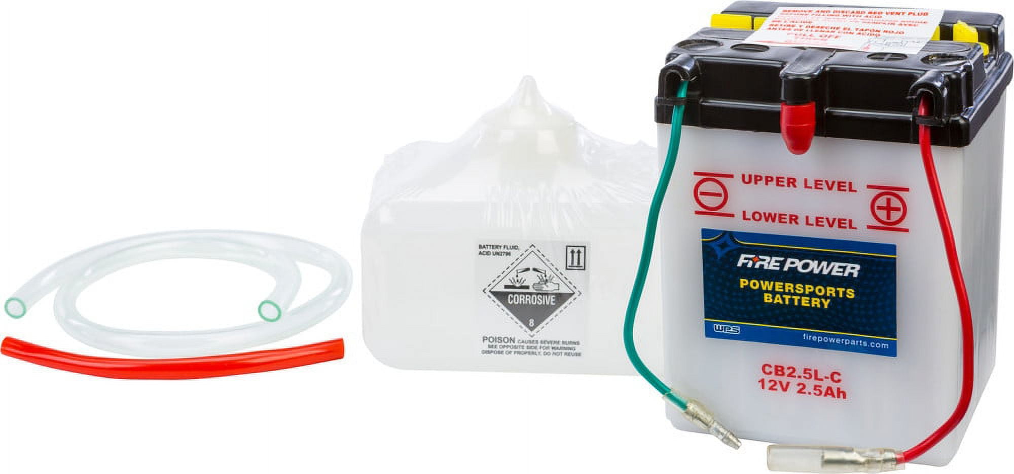 Western Power Sports Fire Power CB10L-A2 Heavy Duty 12V Battery with ...