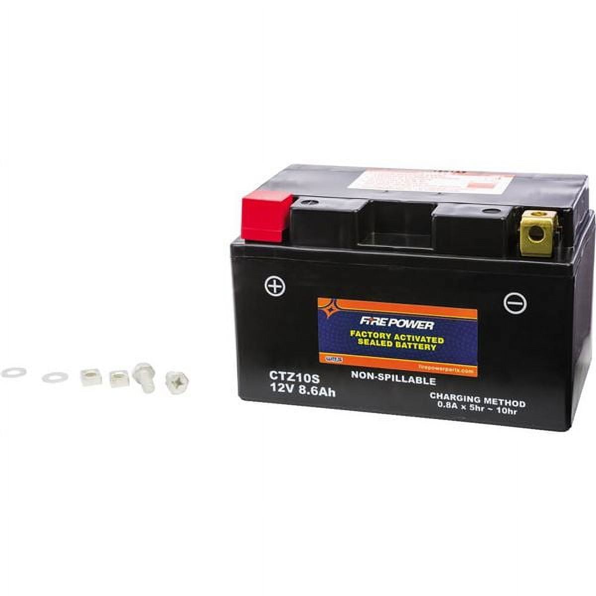 Fire Power CTZ10S Activated Sealed Maintenance Free 12 Volt Automotive ...