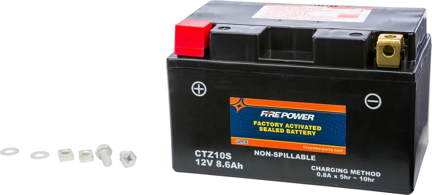 Fire Power CTZ10S-BS Maintenance Free Sealed Battery - Walmart.com