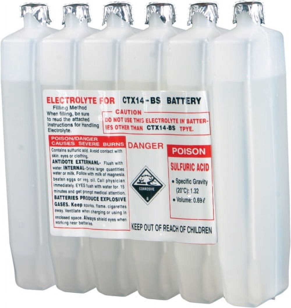 WPS - Western Power Sports 190CC CTX; Sealed Battery Electrolyte Pack ...