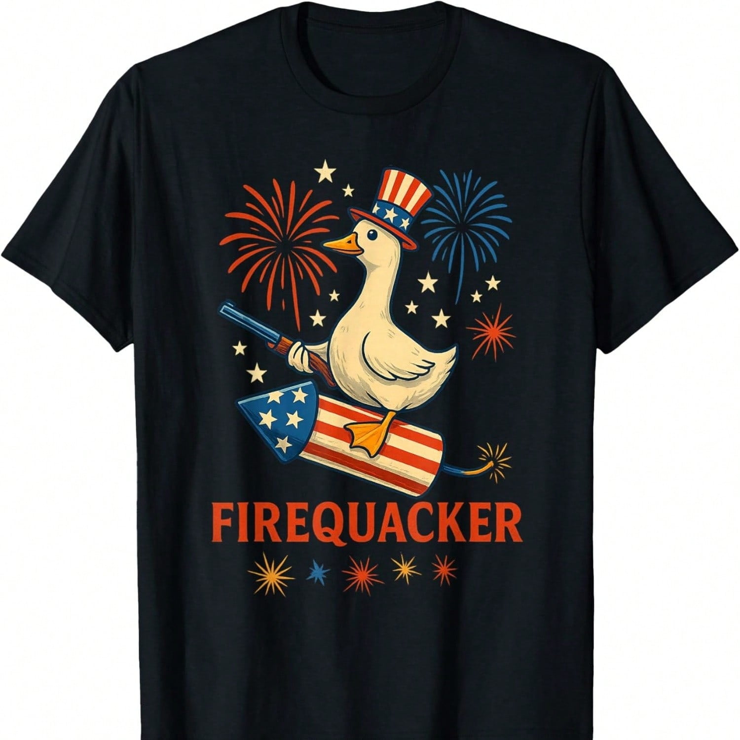 Fire Quacker Funny Meme Goose Fireworks A 4th Of July T-Shirt.JPG ...