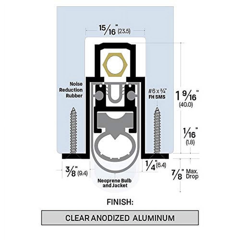 Fire Rated/Concealed Automatic Door Bottom with Double Jacket Solid ...