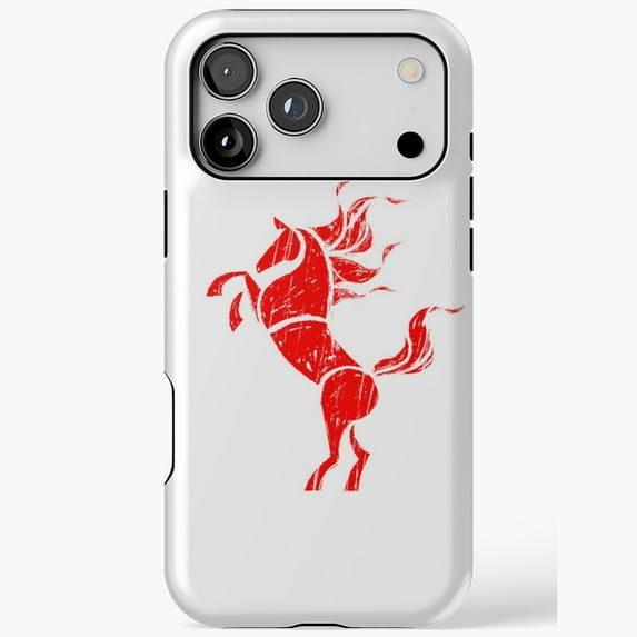 Fire Red Horse Dynamic Art Phone Case iPhone Case 17 16 15 14 13 12 11 ...