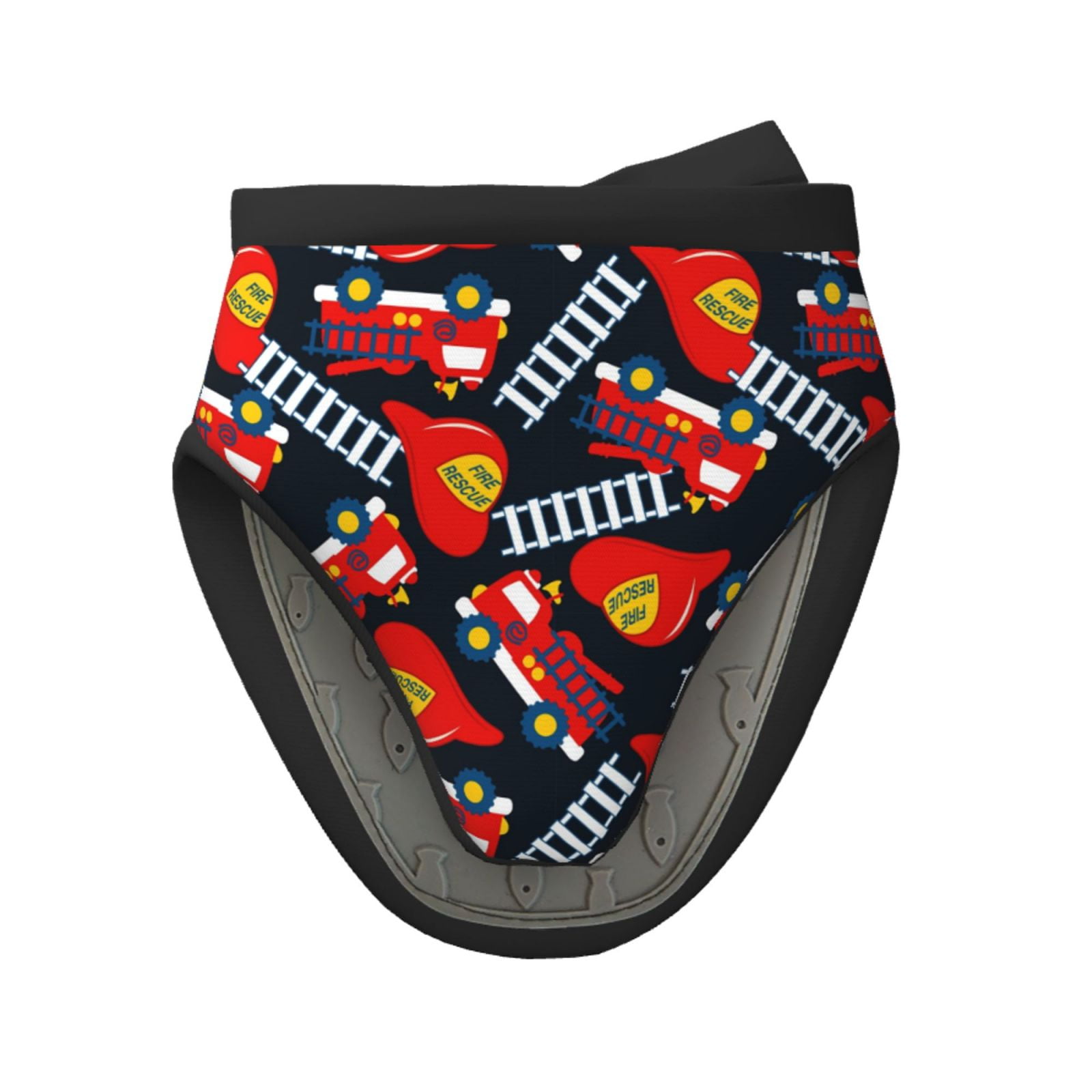 Fire Rescue With Red Helmet And Truck Oven Mitts Heat Resistant - Soft ...