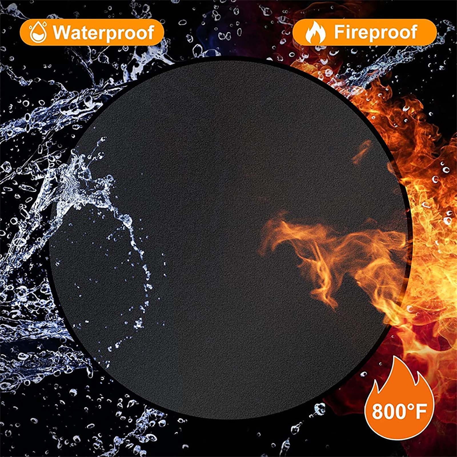Fire-Resistant BBQ Grill Mat, High-Temperature Fiberglass Protective ...