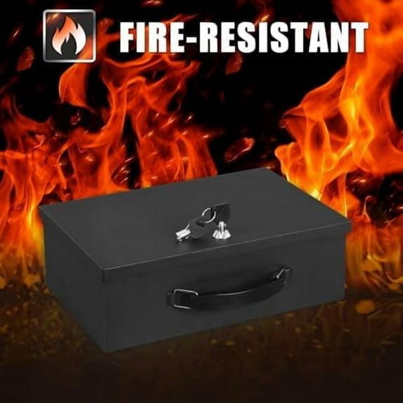 Fire Resistant Safe Fire Safe Box with Key Lock for Home Office ...