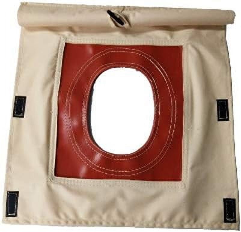 Fire-Resistant Stove Jack Hole Accessory with Flap Covered for 4 ...