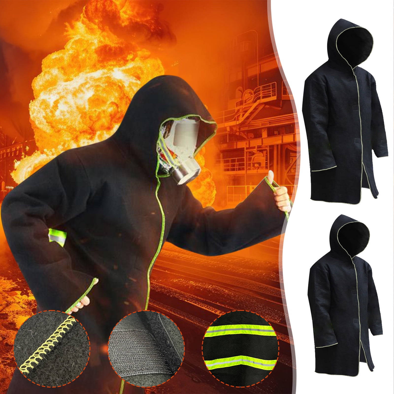 Fire Resistant Suit Thermal Radiation 1000 Degree Heat Resistant Suit ...