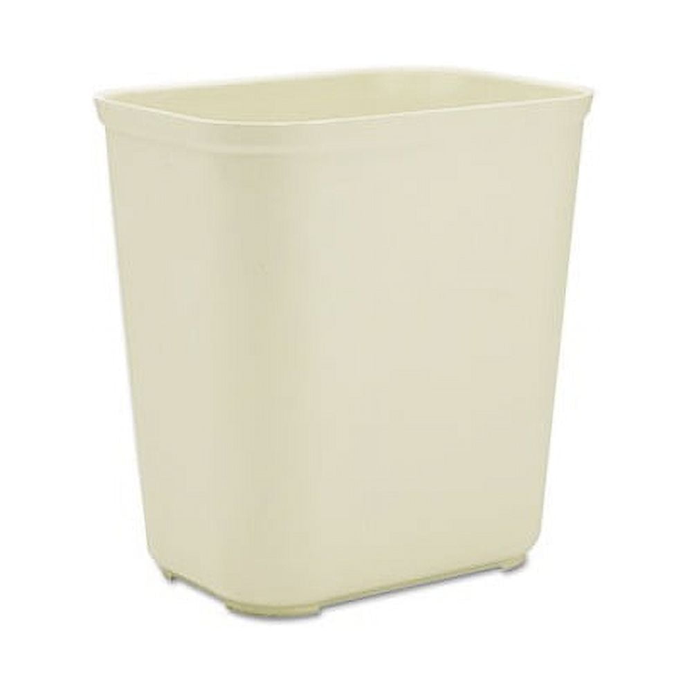 Fire-Resistant Wastebasket Rectangular, Fiberglass, 7 gal, Beige ...
