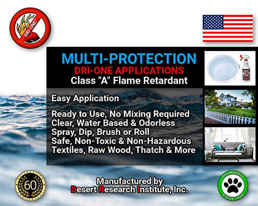 Fire Retardant Spray for Fabric, Wood & More - Class A -Eco Safe - NFPA 701- ASTM E84 - Walmart.com