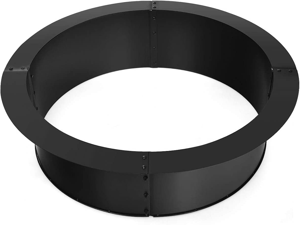 Fire Ring Heavy Duty Thick Solid Steel Fire Pit Liner 36-Inch Outer/30 ...