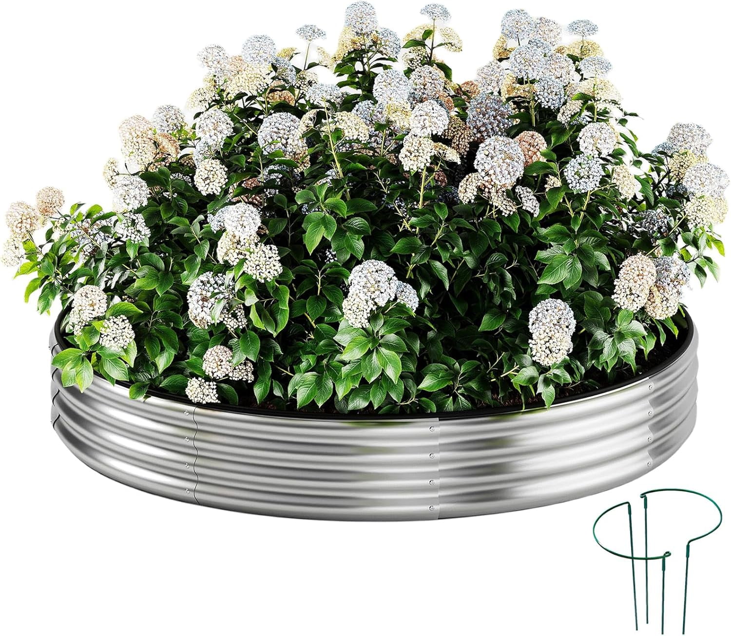 Fire Ring Pit Round Galvanized Fire Ring for Outside Fire Pit Garden ...