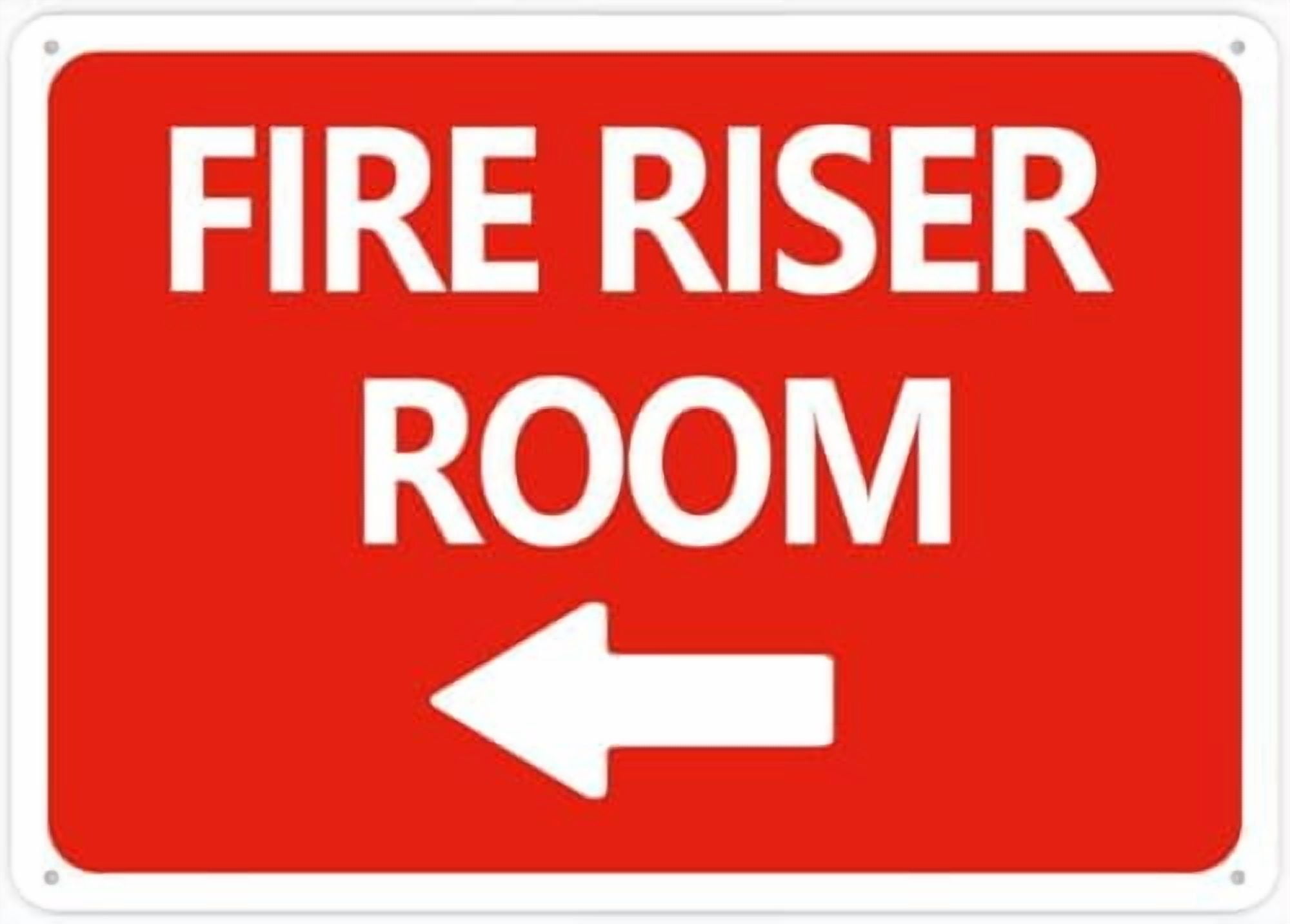 Fire Riser Room Sign