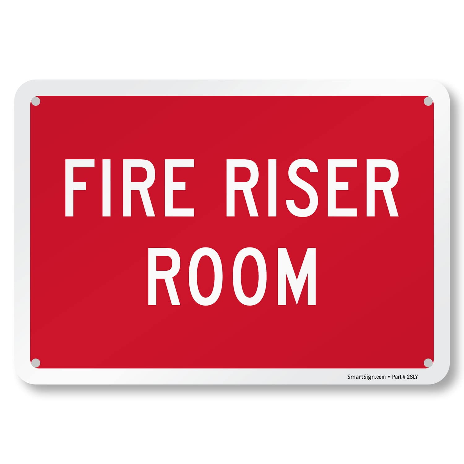 "Fire Riser Room" Sign | 8" x 12" Aluminum - Walmart.com