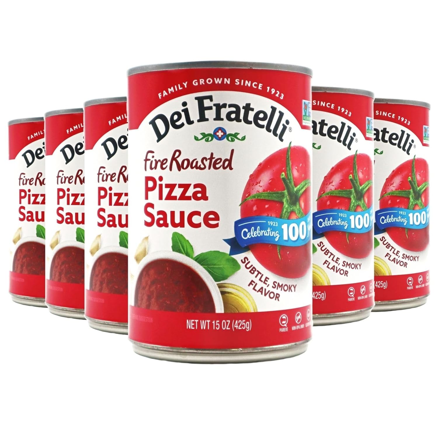 Fire Roasted Pizza Sauce (15 oz. Cans, 12 pack) - Vine-Ripened - No Water Added – Non-GMO ...