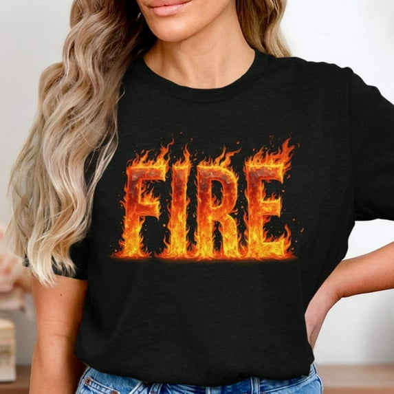 Fire S1Hirt, Flame Graphic S1Hirt, Burning Flame S1Hirt, Hot Fire T ...