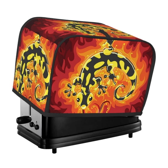 Fire Salamander In Flame 2 Slice Toaster Cover Bread Maker Dust ...