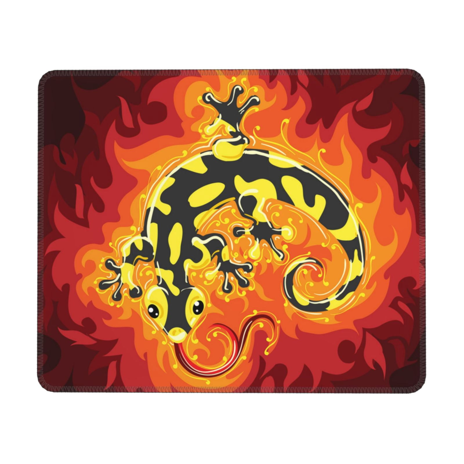 Fire Salamander In Flame Mouse Pad Non-Slip Rubber Gaming Mousepad ...