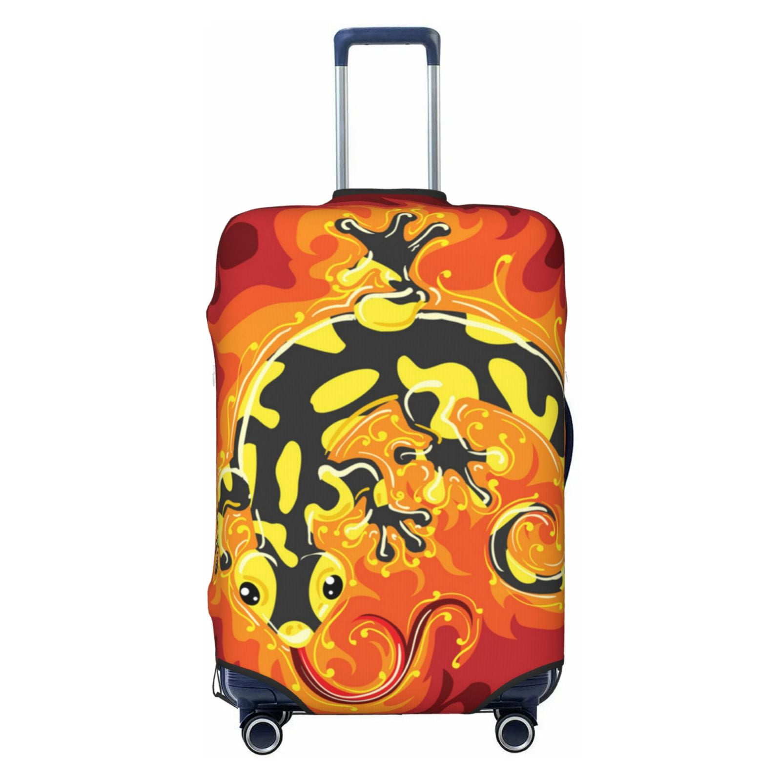 Fire Salamander In Flame Travel Luggage Cover Suitcase Protector Fit ...