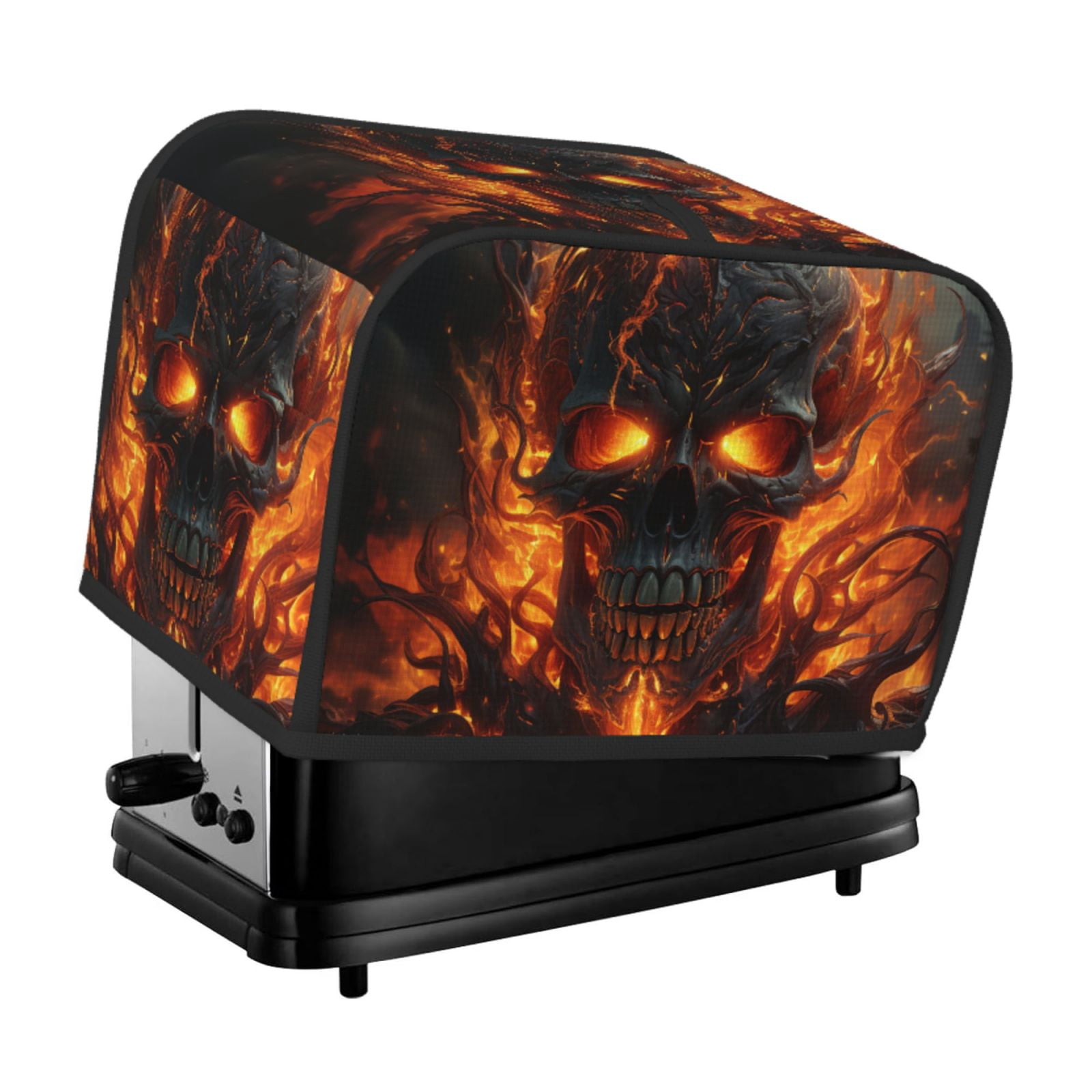Fire Skull Gothic Cool 2 Slice Toaster Cover Bread Maker Dust ...