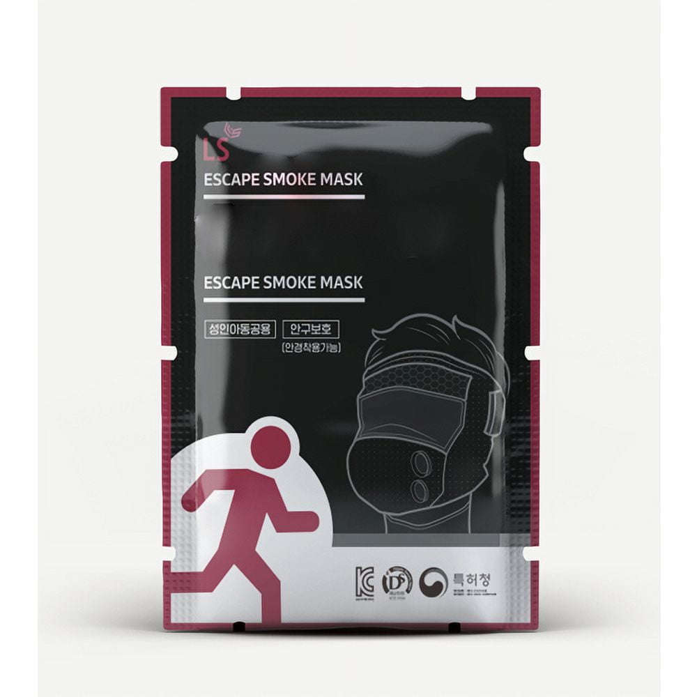Fire & Smoke Escape Mask - Fire Protection with Moisture Barrier, Heat ...