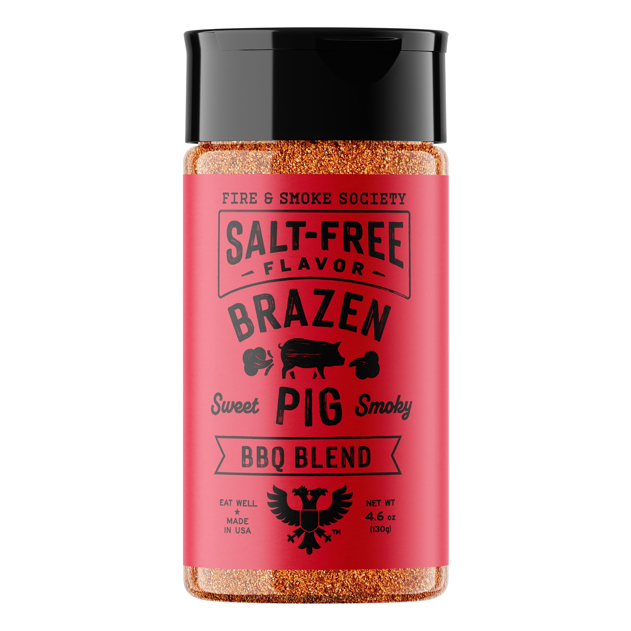 Fire & Smoke Society Brazen Pig BBQ Seasoning No Salt Dry Rub for Pork ...