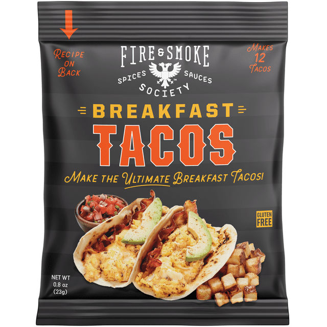 Fire & Smoke Society Breakfast Taco Seasoning Mix, 0.8 Ounce Packet ...