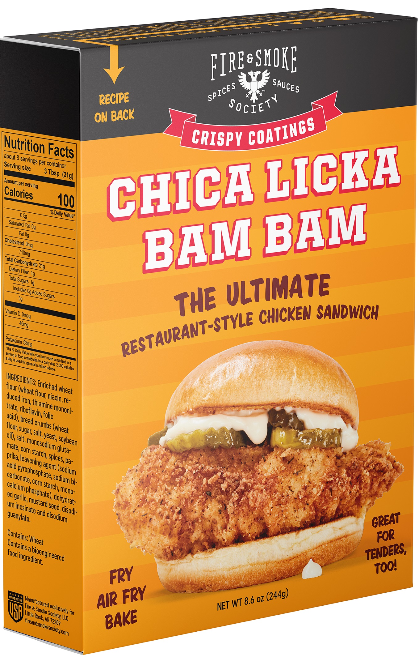 (4 pack) Oven Fry Extra Crispy Seasoned Coating Mix for Pork, 4.2 oz ...