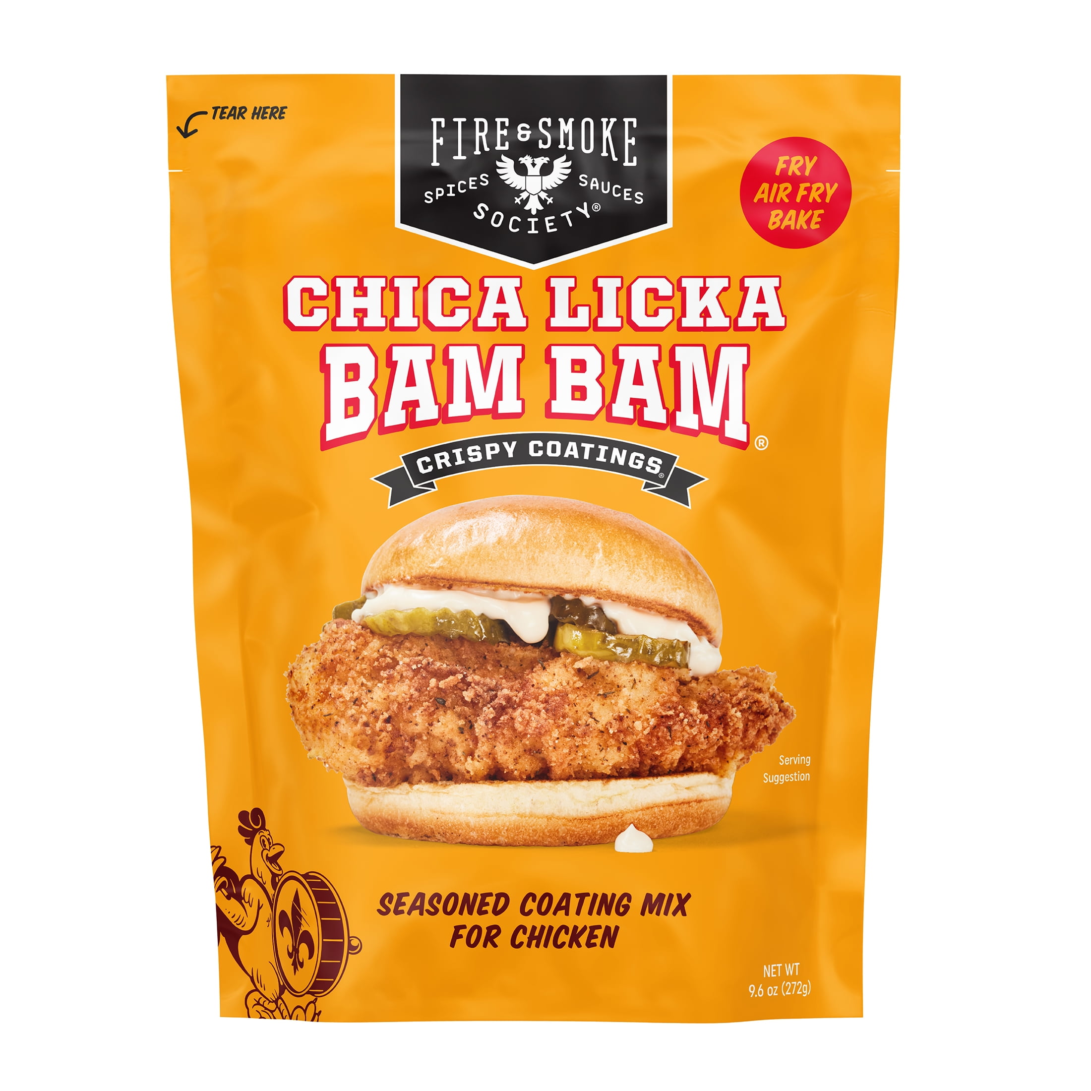 Fire & Smoke Society Chica Lika Chicken Fry Mix, 9.6 Ounce Bag ...